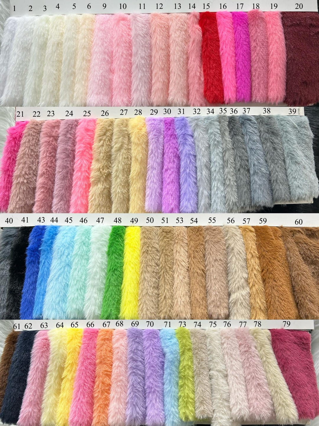 Minky Rabbit Faux Fur Fabric, Soft Plush Fabric for Making Stuffed Toys ...