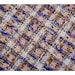 Colorblock Purple Check Tweed Fabric, Metallic Wool Tweed Boucle Fabric ...