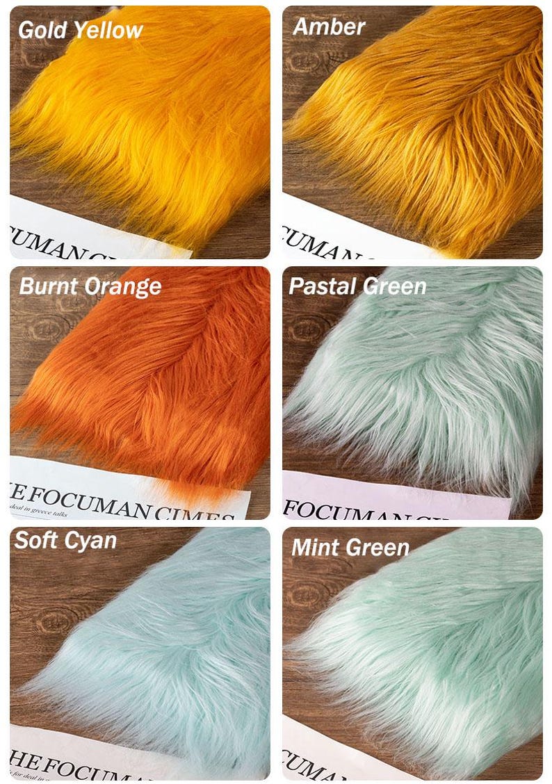 Minky Long Pile Faux Fur Fabric, Cosplay Fursuit Material - by the Half ...