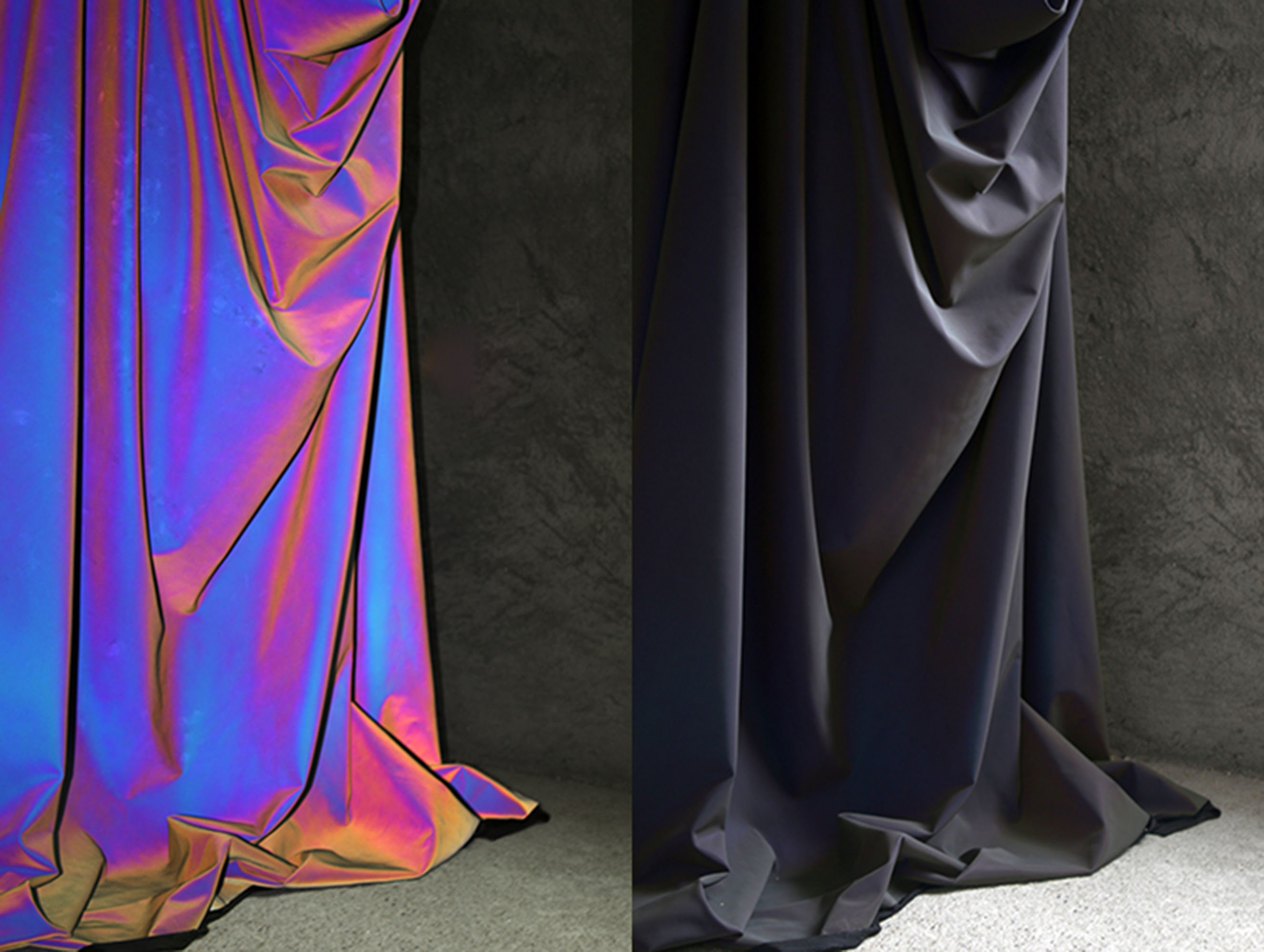 Colorful Reflective Laser Holographic Fabric Illusion Hologram Fabric ...