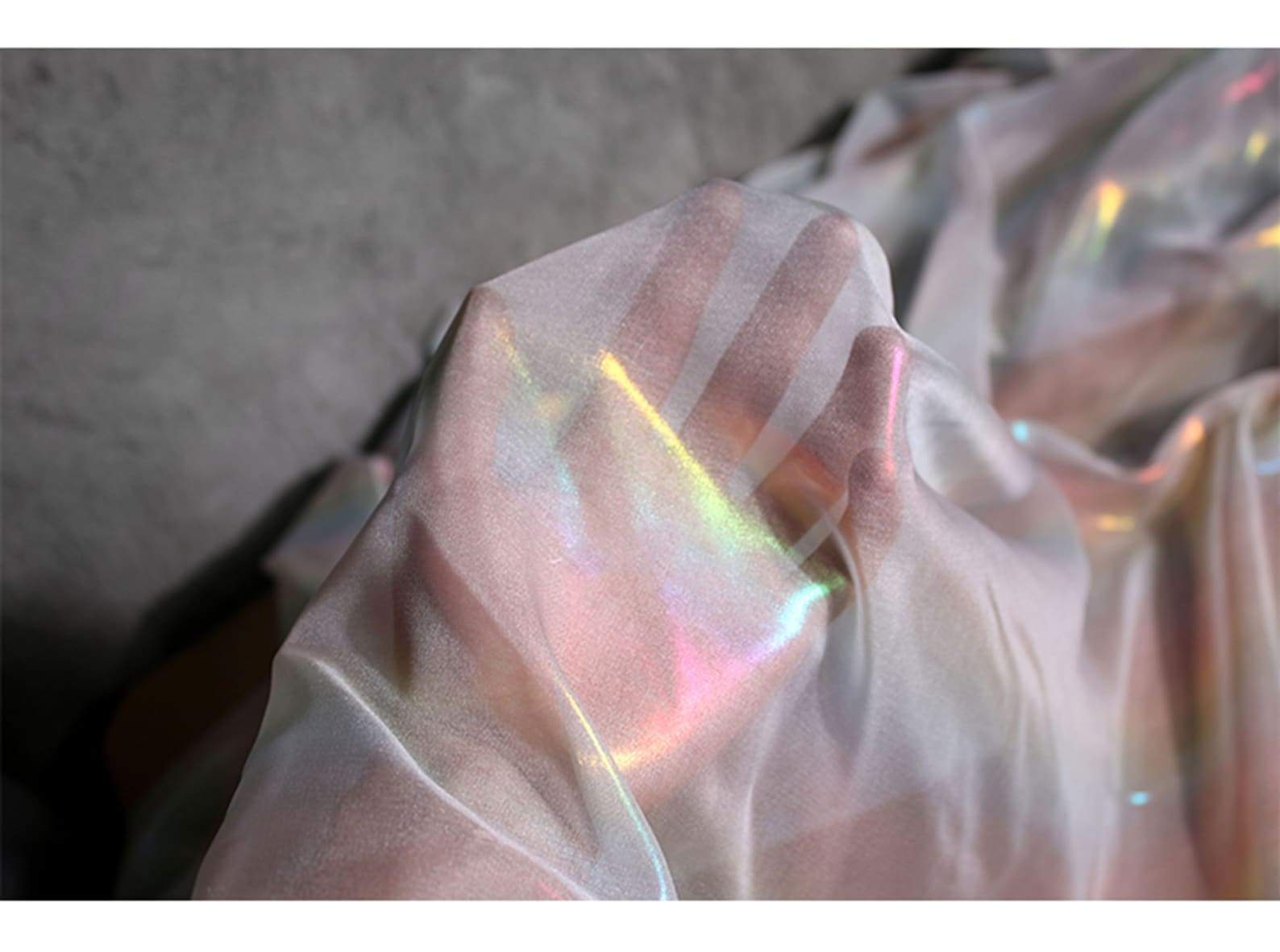 Rainbow Reflective Holographic Fabric, Symphony Perspective Laser ...