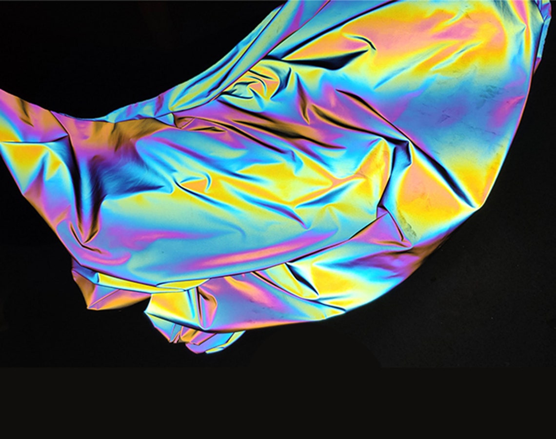 Thermal Reflective Laser Holographic Fabric Rainbow Illusion - Etsy