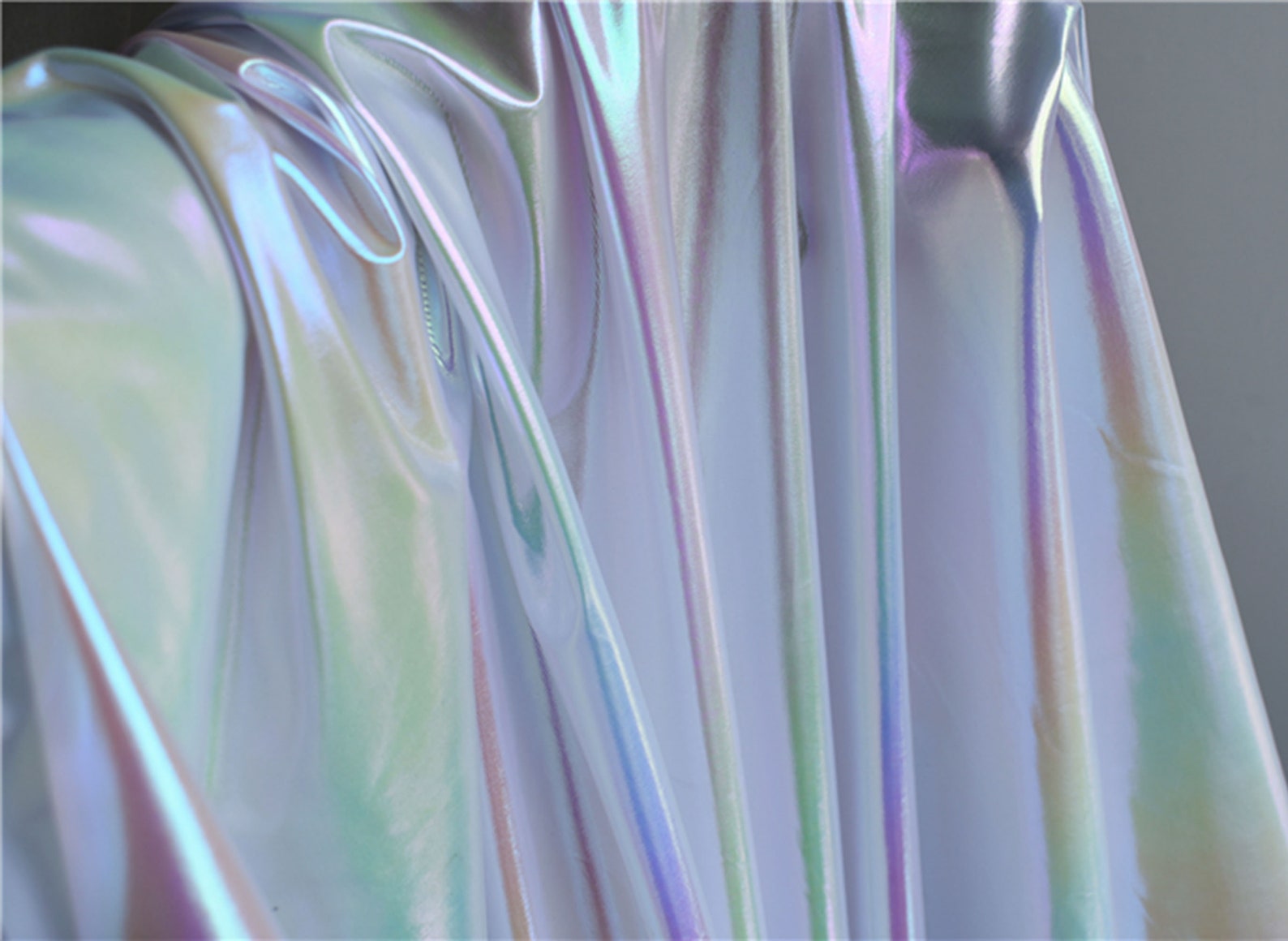 Rainbow Holographic Fabric TPU Stretch Hologram - Etsy