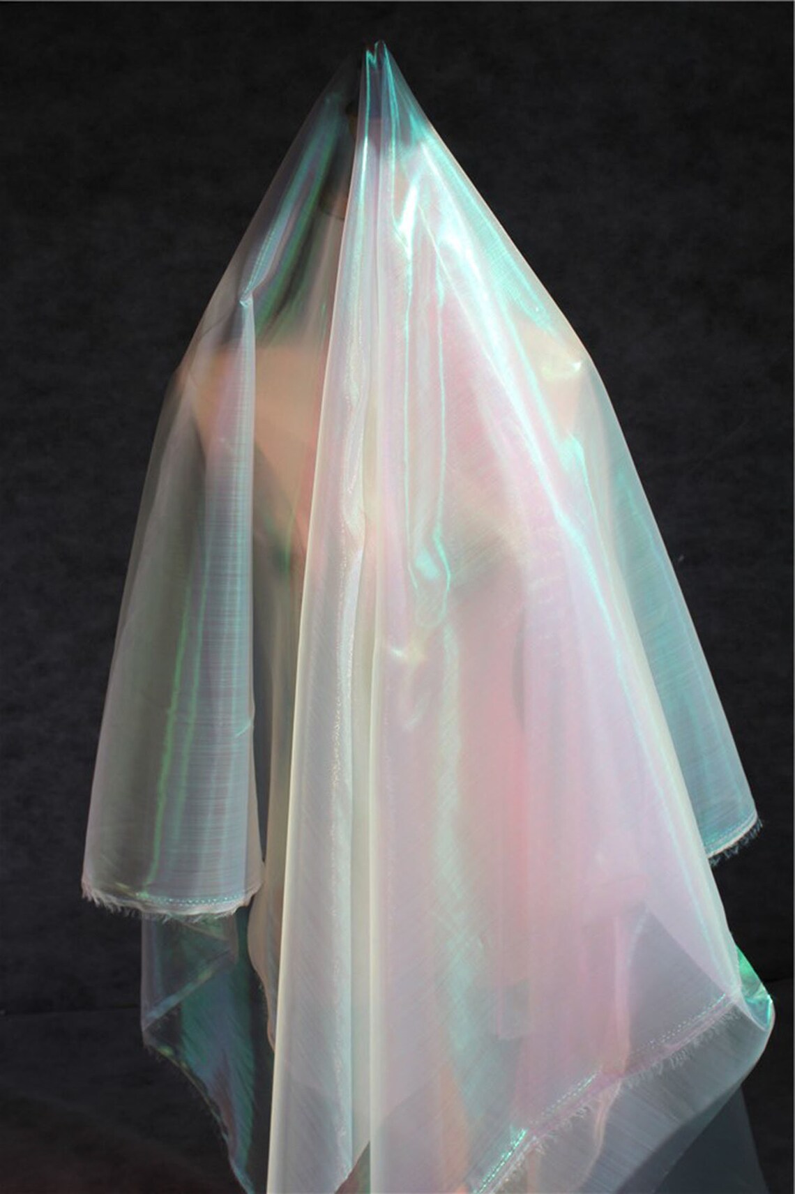 Symphony Laser Gauze Holographic Lace Fabric Transparent - Etsy