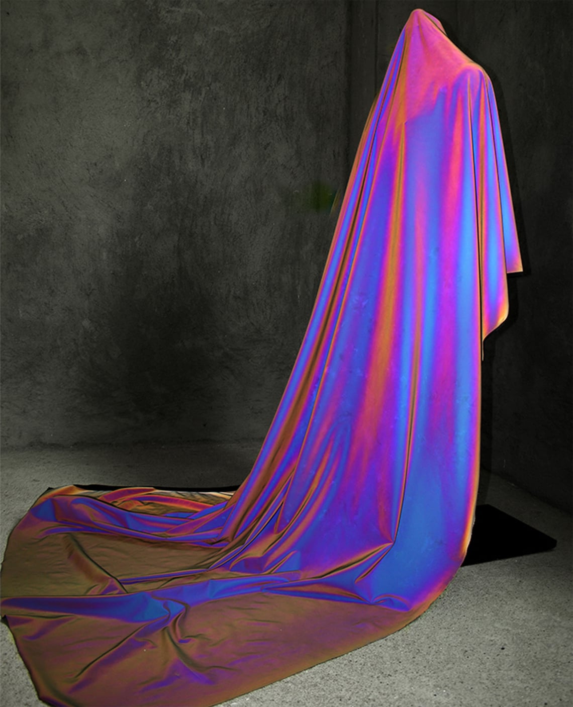 Colorful Reflective Laser Holographic Fabric Illusion Hologram Fabric ...