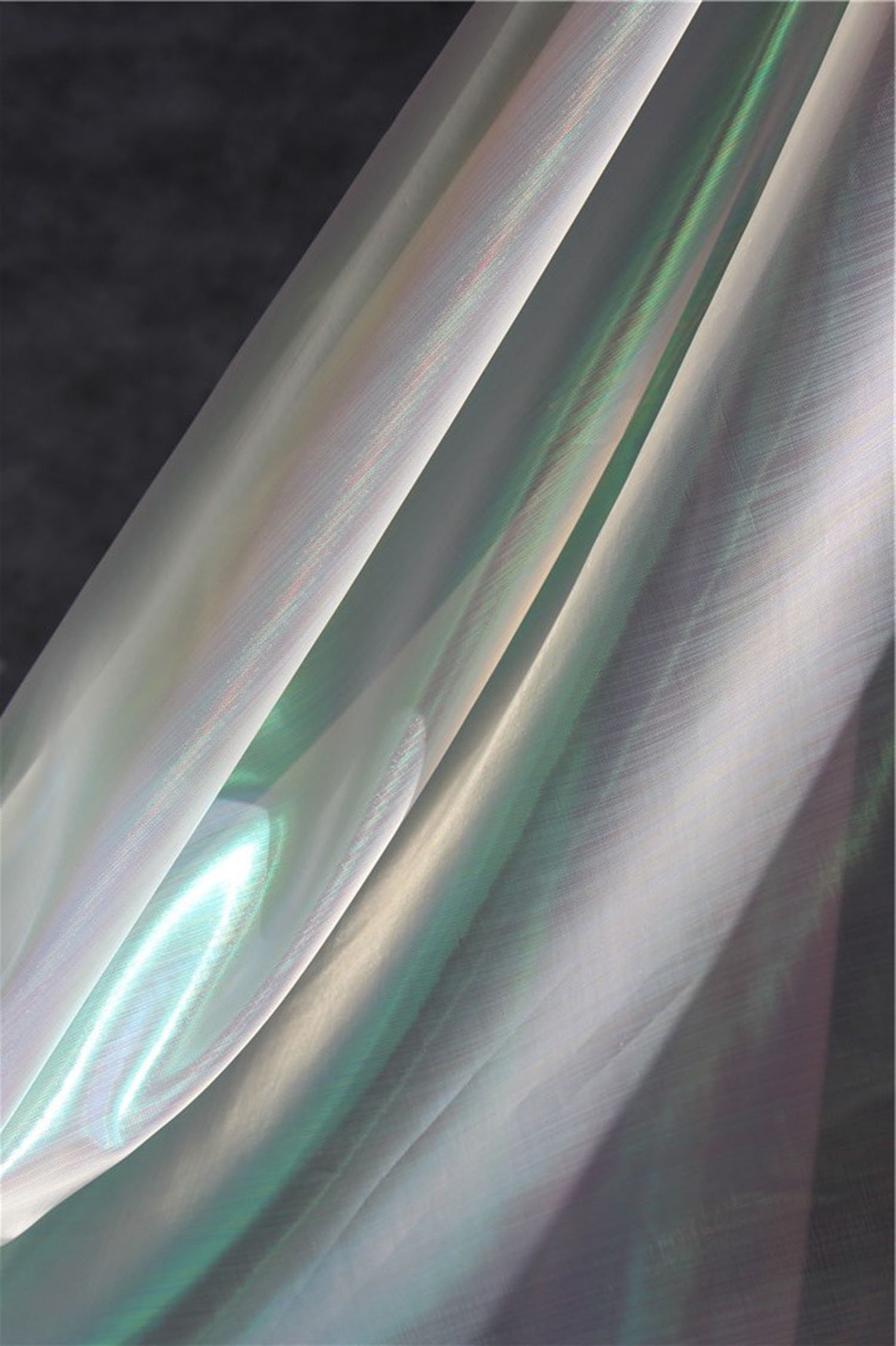 Symphony Laser Gauze Holographic Lace Fabric Transparent - Etsy