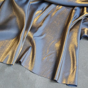 Gradient Gold&grey Reflective Fabric, Satin Holographic Fabric for ...