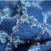 Blue Tweed Boucle Fabric, Woven Check Pattern Dense Tweed Fabric for ...