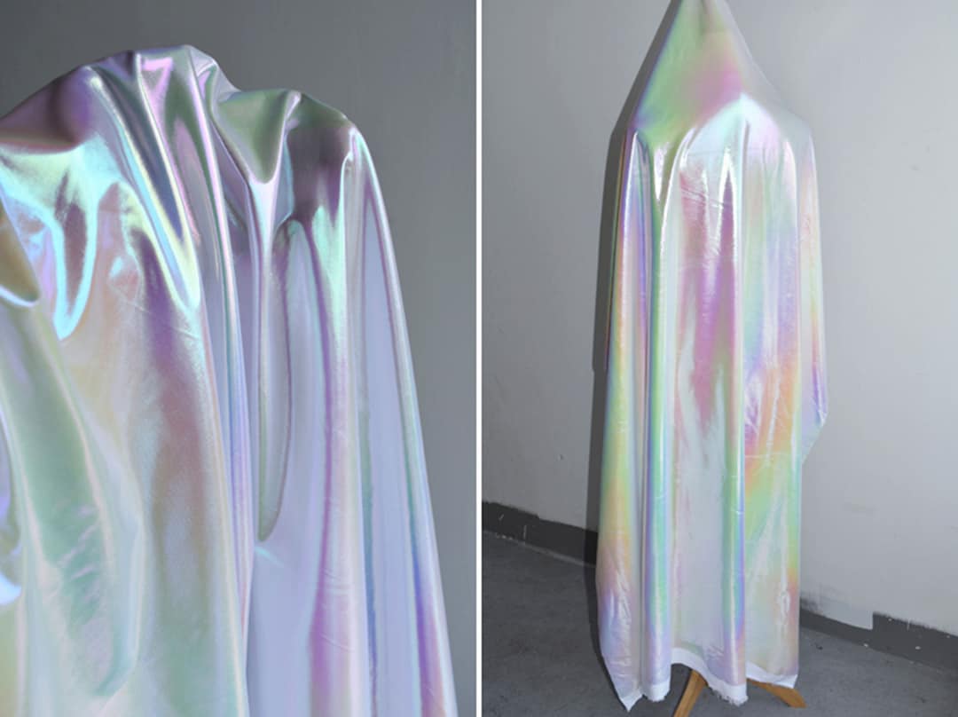 Rainbow Holographic Fabric, TPU Stretch Hologram Fabric,fashion Mineral ...