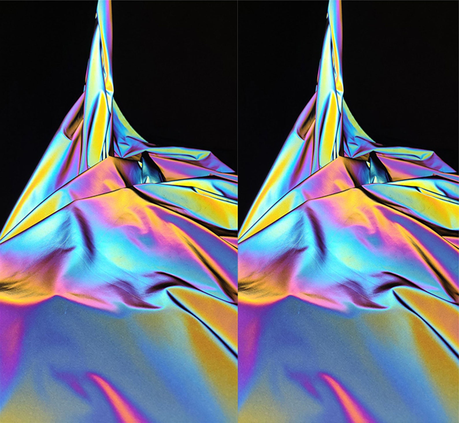 Thermal Reflective Laser Holographic Fabric Rainbow Illusion - Etsy