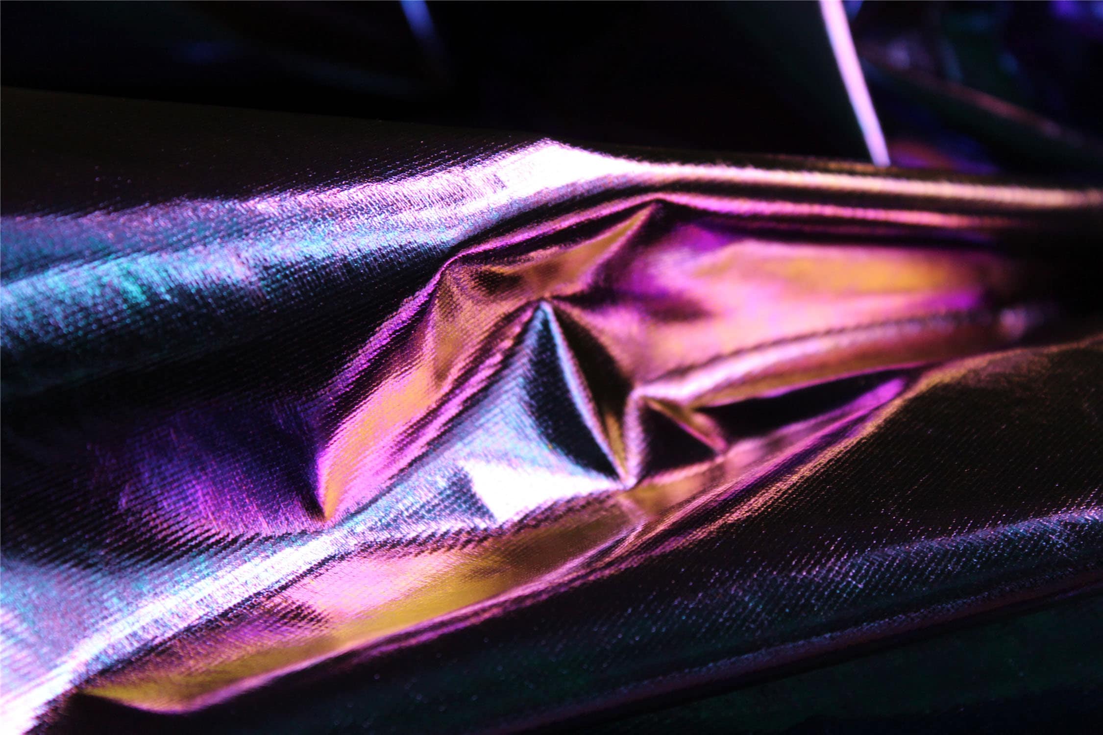 Colorful Fashion Holographic Fabric Laser Reflective Stretch | Etsy