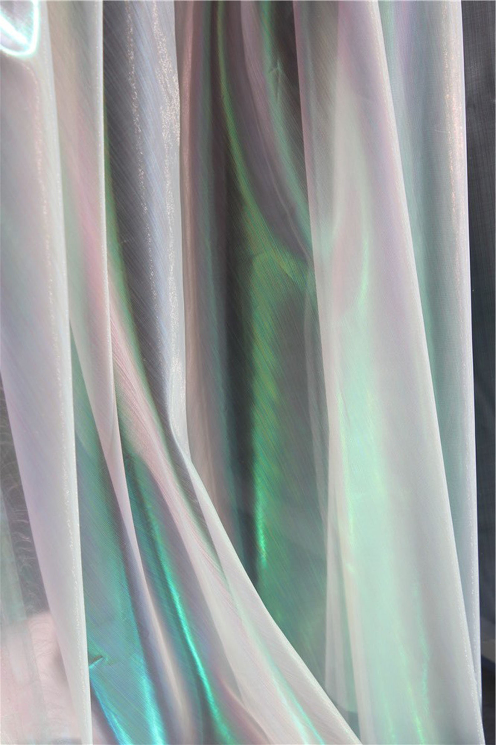 Symphony Laser Gauze Holographic Lace Fabric Transparent - Etsy