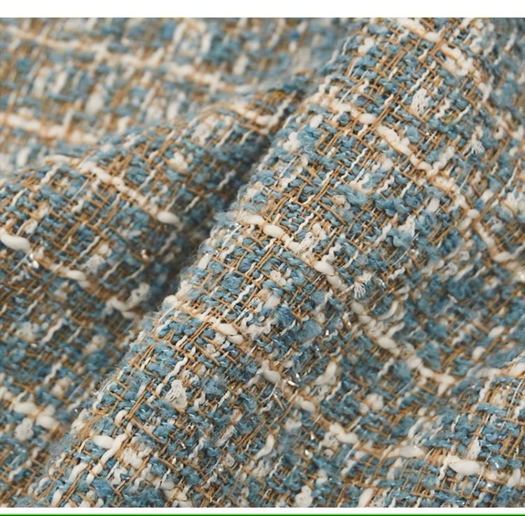 Tweed Fabric by the Yard, Woven Wool Tweed Boucle Fabric for Suit Coat ...
