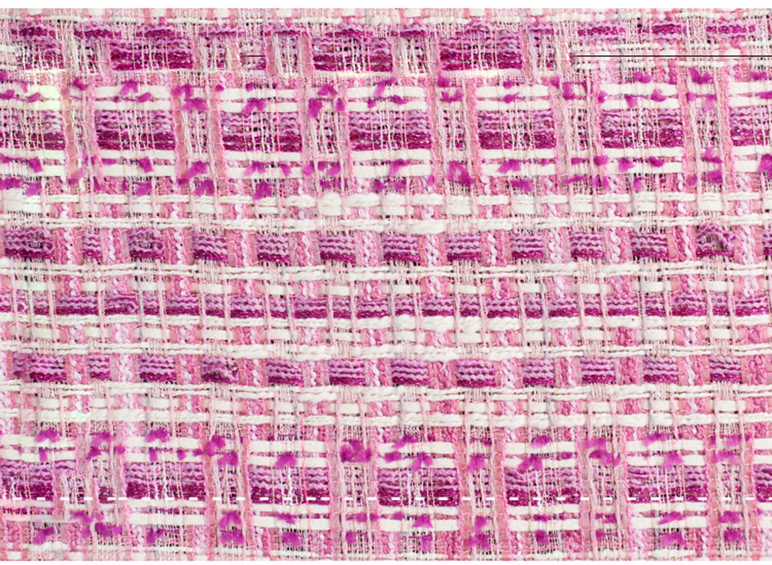 Shiny Pink Tweed Fabric Woven Fabric With White Yarn Dense - Etsy