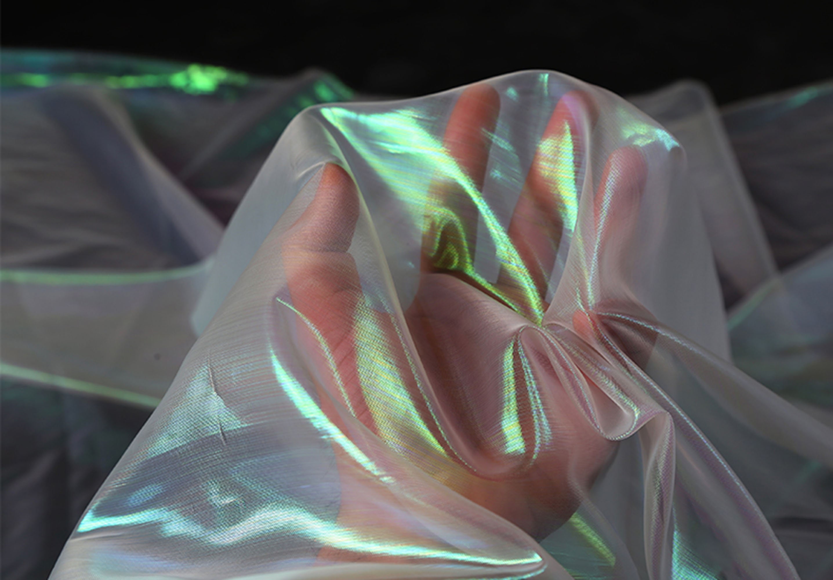 Psychedelic Laser Gauze Holographic Lace Fabric Transparent - Etsy