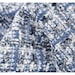 Blue Check Tweed Fabric Tweed Boucle Fabric With Metallic - Etsy