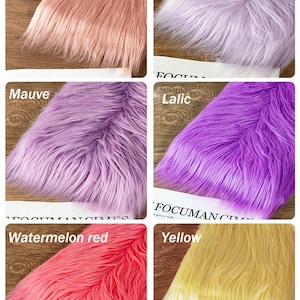 Minky Long Pile Faux Fur Fabric, Cosplay Fursuit Material 50x50cm - Etsy