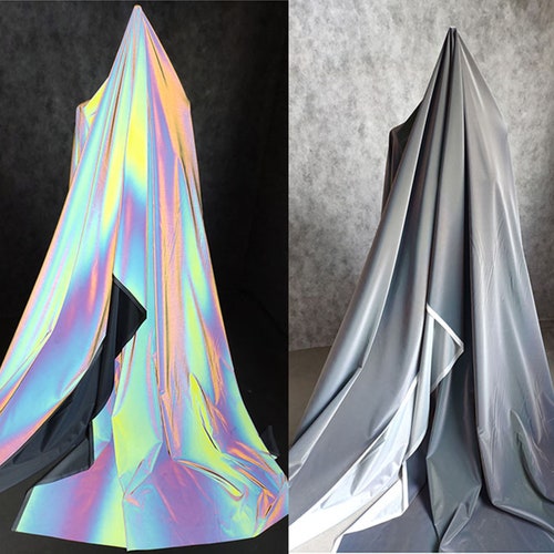Silk Reflective Laser Holographic Fabric Crystal Hologram - Etsy