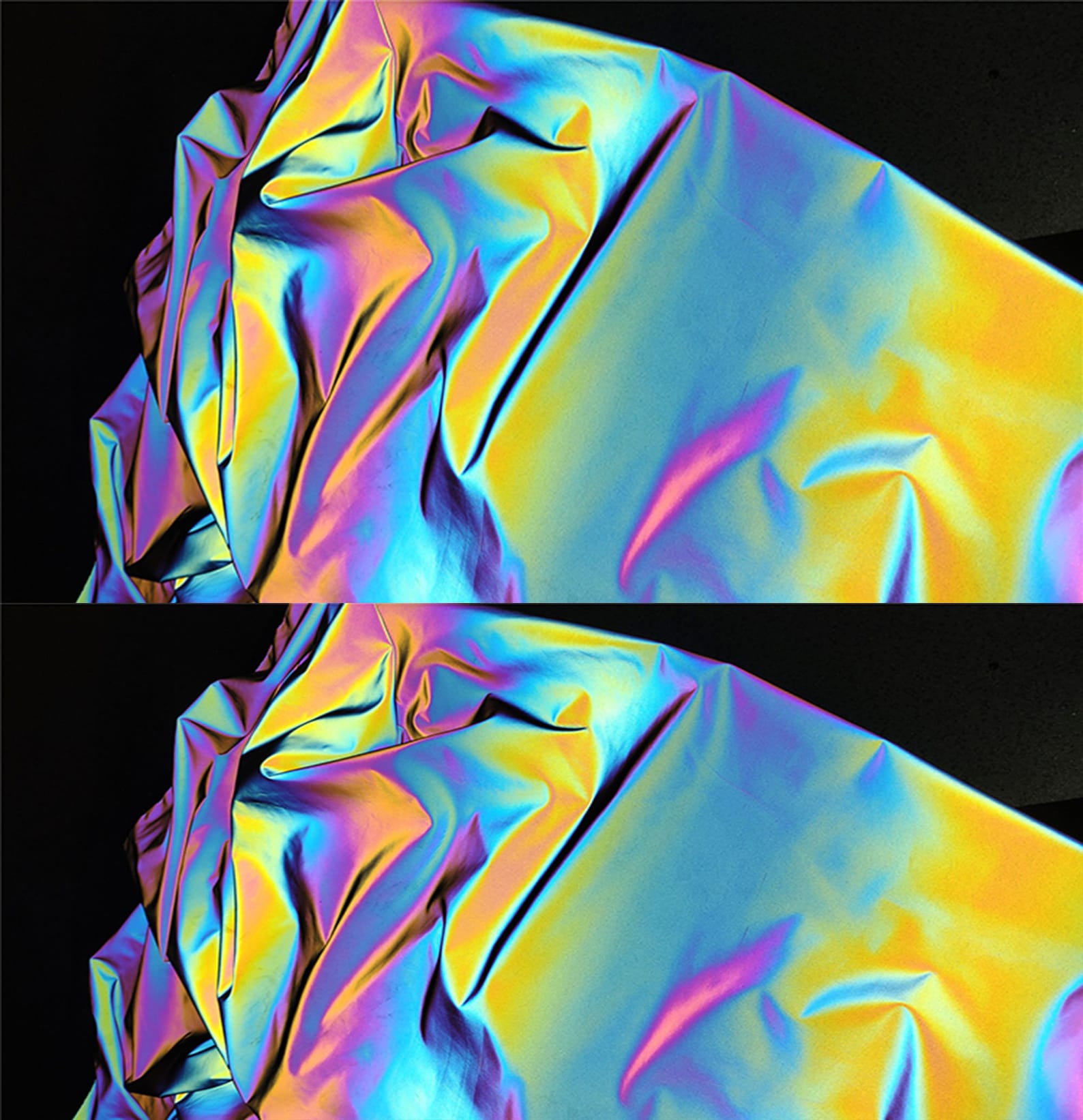 Thermal Reflective Laser Holographic Fabric Rainbow Illusion - Etsy