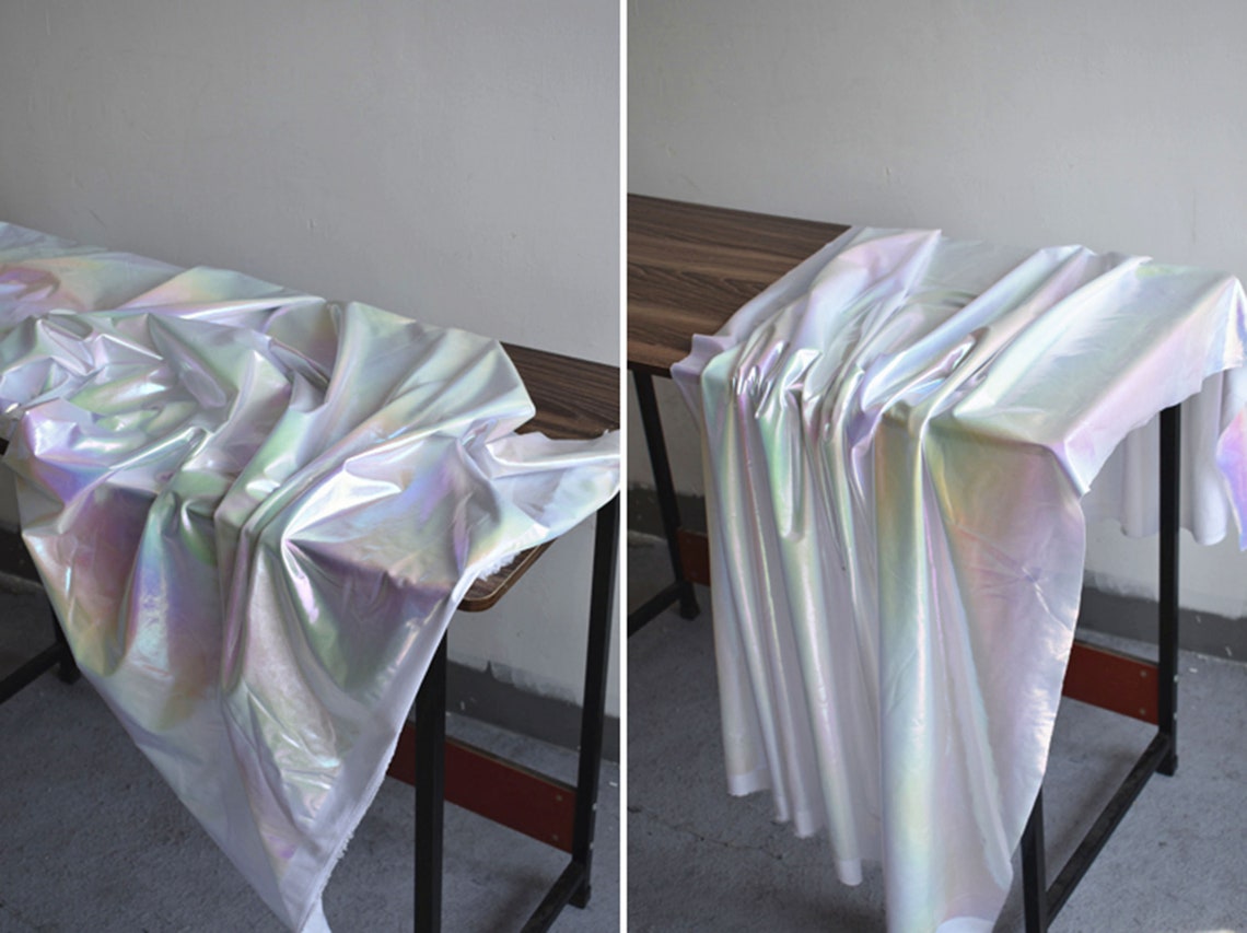 Rainbow Holographic Fabric, TPU Stretch Hologram Fabric,fashion Mineral ...