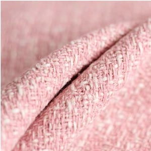 Pale Pink Tweed Fabric, Lovely Wool Tweed Boucle Fabric for Suit Coat ...