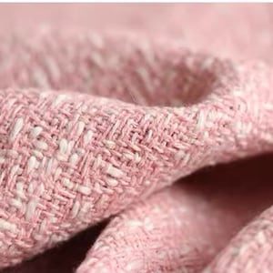 Pale Pink Tweed Fabric, Lovely Wool Tweed Boucle Fabric for Suit Coat ...
