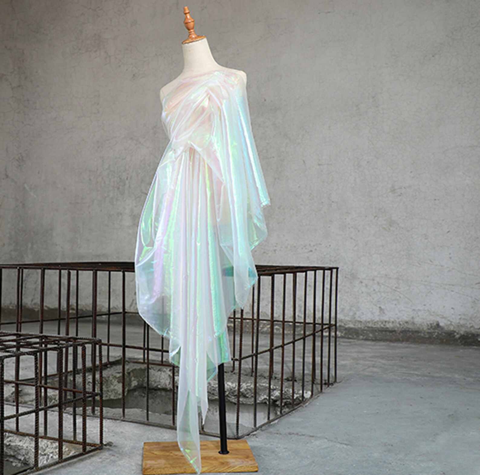 Psychedelic Laser Gauze Holographic Lace Fabric Transparent - Etsy UK