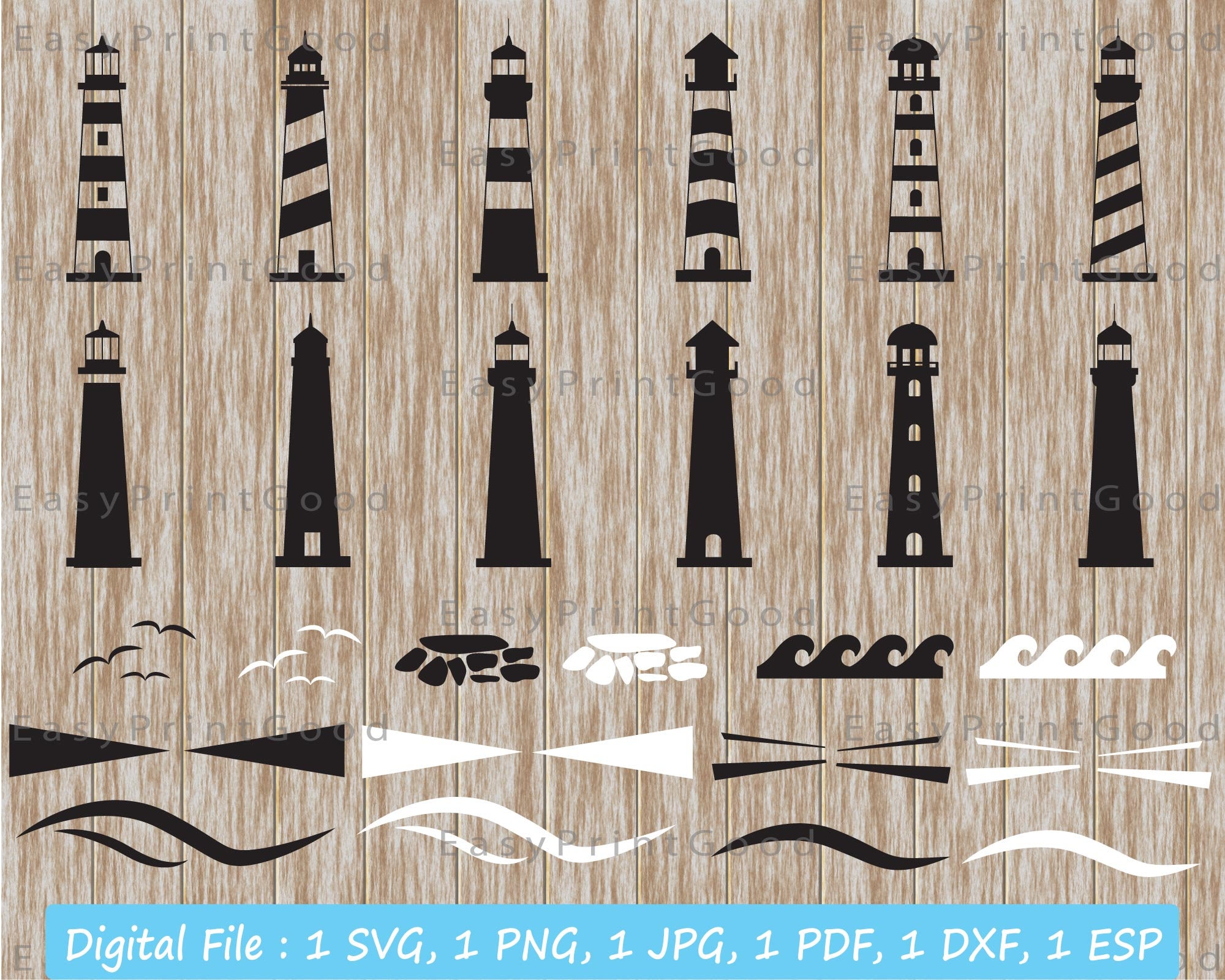 Lighthouse Svg Light House Svg Lighthouse Clipart Lighthouse - Etsy Canada