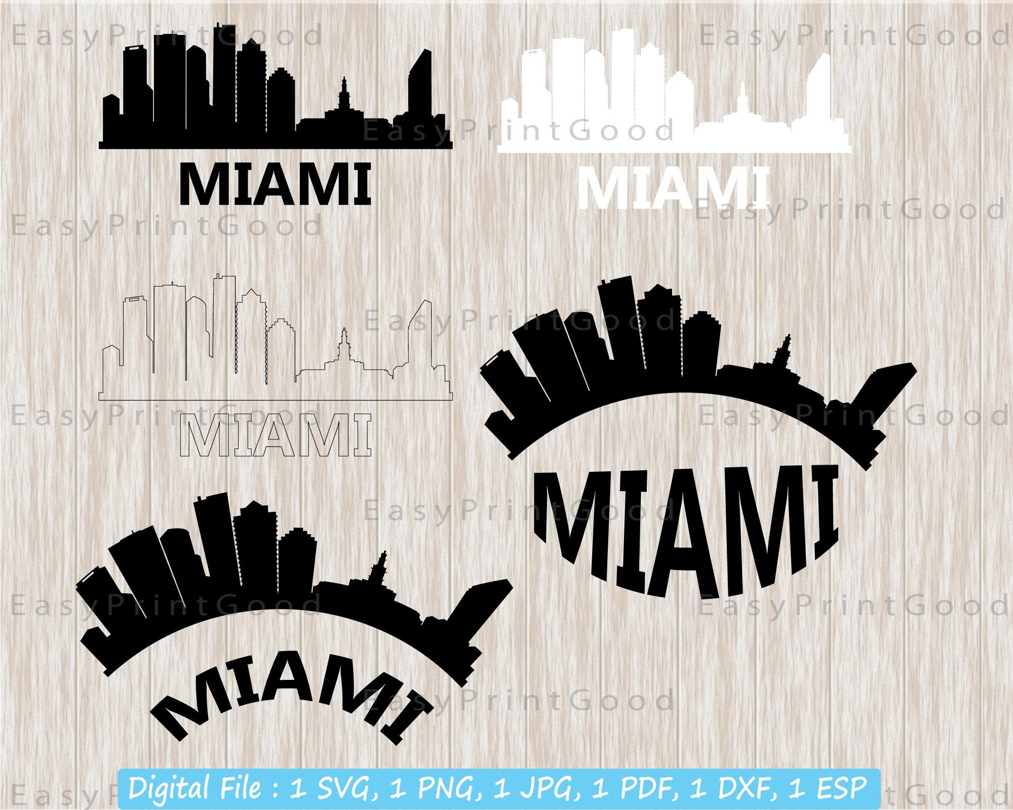 Stencils Vector Miami