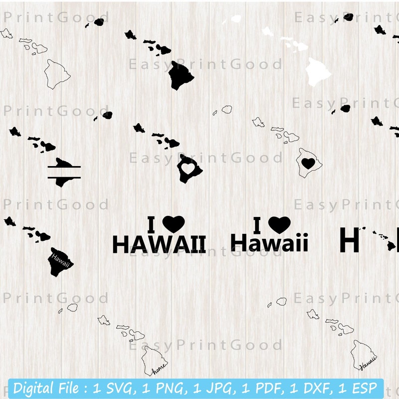 Hawaii Clipart - Etsy