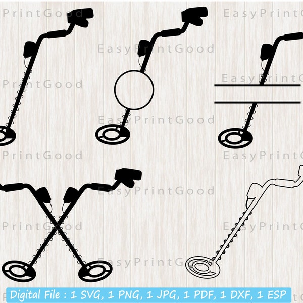 Metal Detector Svg Files - Etsy