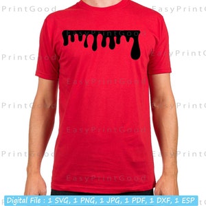 Dripping Borders Svg Blood Dripping Svg Honey Drip Clipart | Etsy