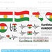 Kurdistan Flag Bundle Svg Kurd Kurdistani Banner Love - Etsy