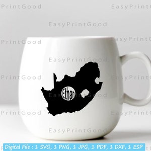 South Africa Map Svg Bundle, South Africa Map Flag Svg, South Africa ...