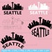 Seattle Svg Seattle Skyline Cityscape Silhouette City Shirt - Etsy