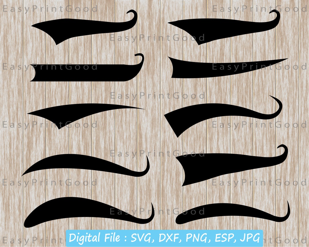 Swoosh Svg Font Tail Svg Text Tails Clipart Text Tails Monogram Svg ...