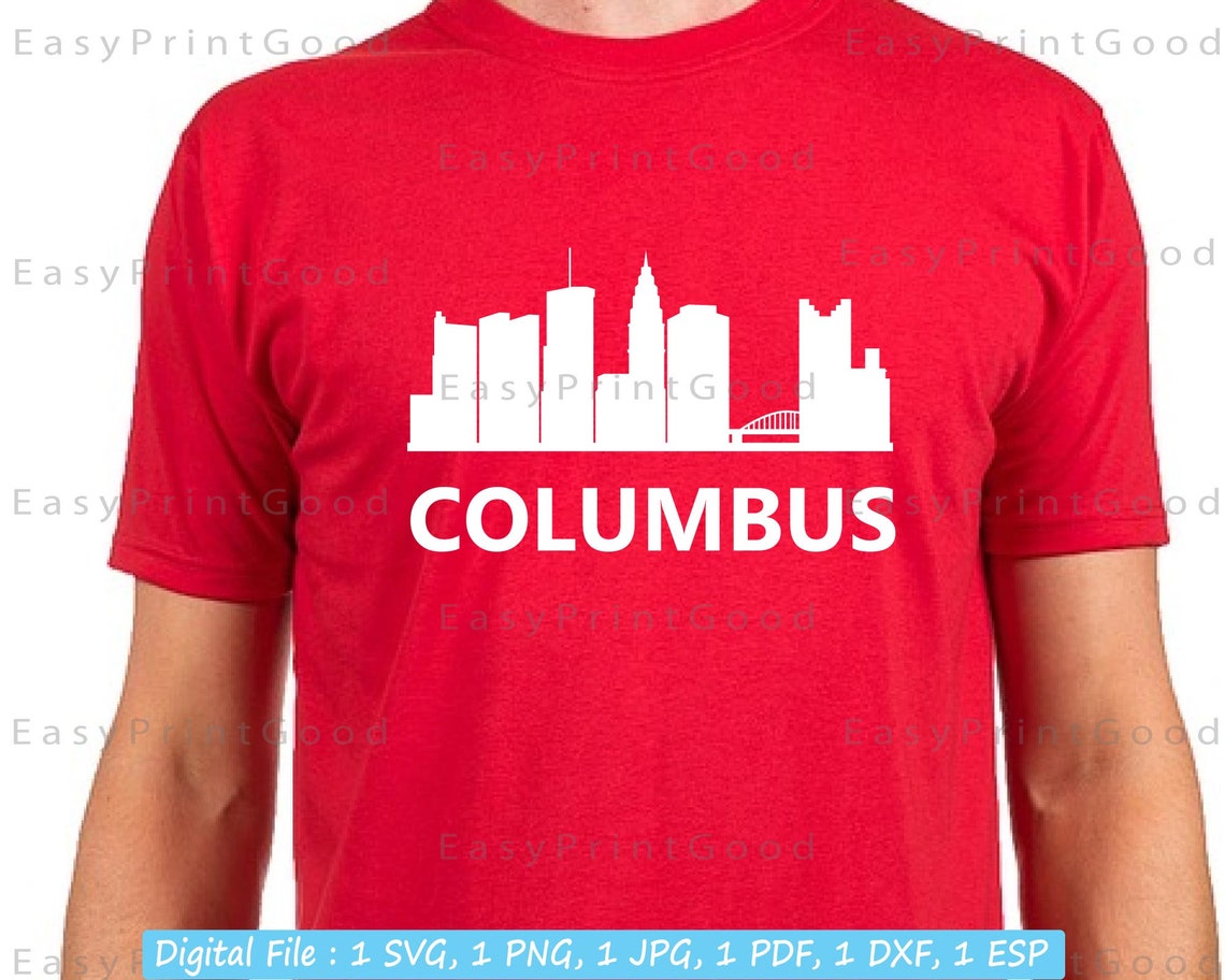 Columbus City Svg Columbus Ohio Skyline Cityscape Silhouette - Etsy