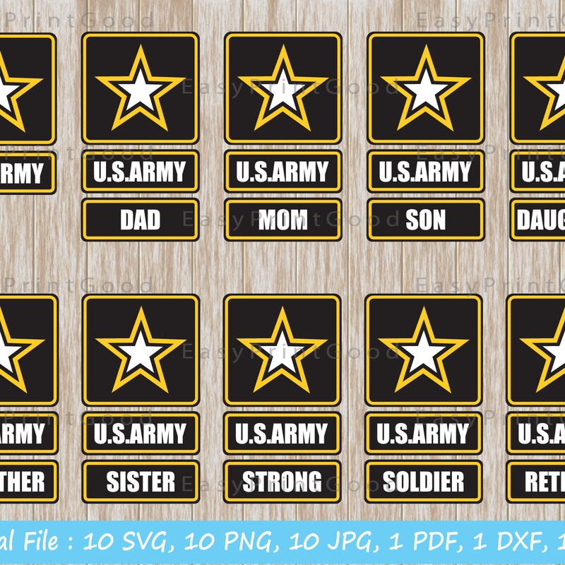 Us Army Retired Svg - Etsy