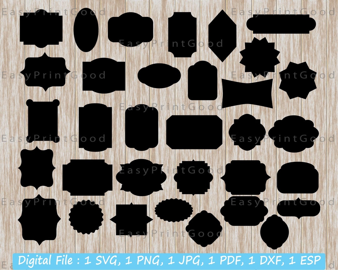 Vintage Frames SVG Bundle: Classic Decorative Vector Frames (digital ...