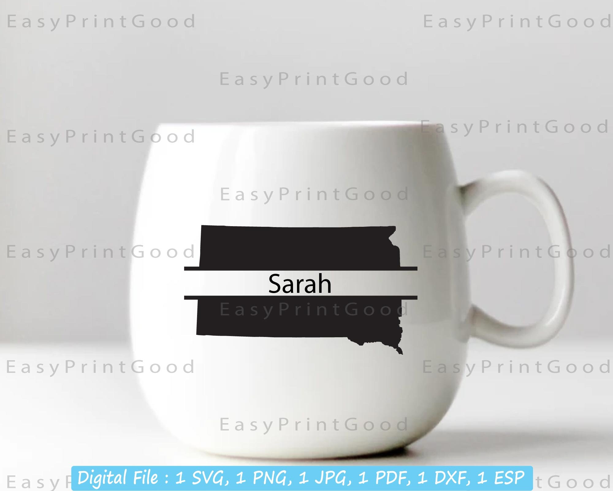 South Dakota Svg Bundle South Dakota State Outline Map - Etsy