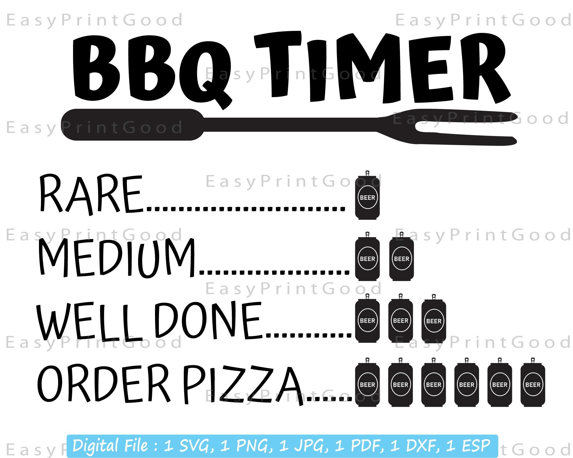 BBQ Timer Svg Barbecue Apron Svg Barbecue Svg BBQ Timer - Etsy