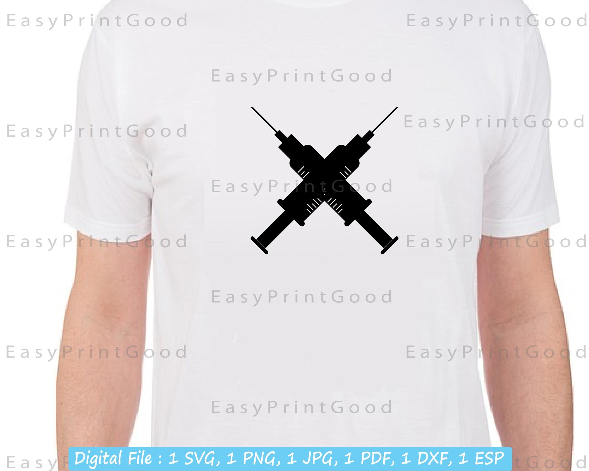 Hypodermic Syringe Svg Nurse Syringe Svg Vaccine Doctor - Etsy