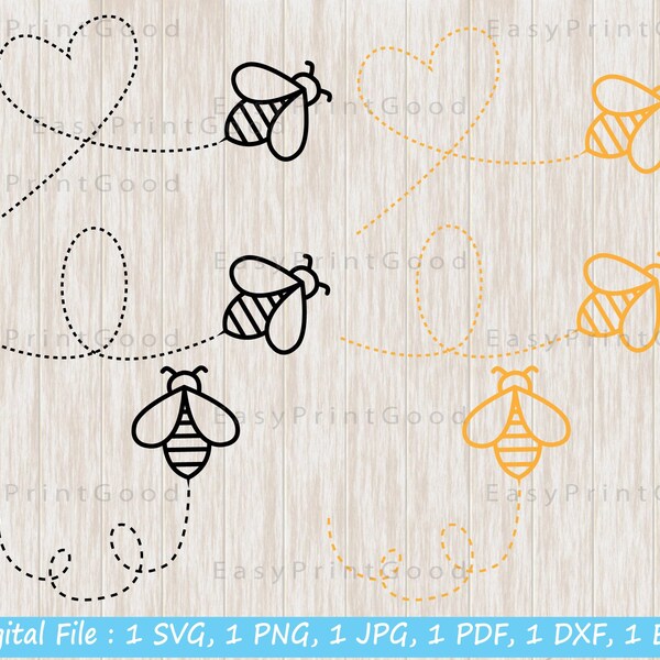 Flying Bee Svg - Etsy