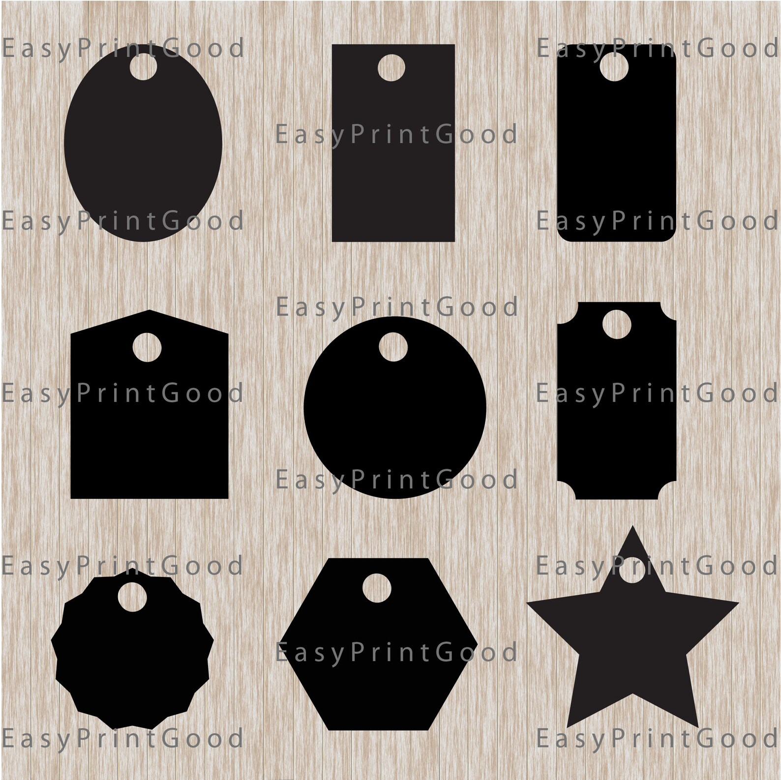 Circle Tag Circle Silhouette Tag Clipart Tag Cricut Digital - Etsy