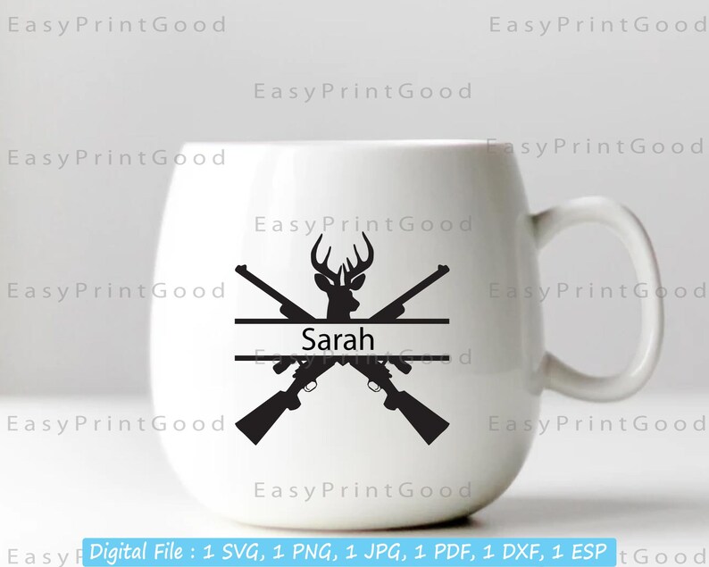 Rifles Monogram Hunting Gun Svg Crossed Hunting Rifles - Etsy