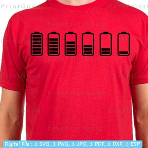 Battery SVG Bundle, 50 Batteries Svg, Batteries Clipart, Low Battery ...