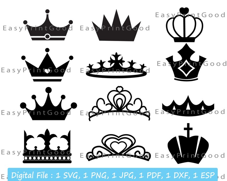 Crown Svg Princess Crown Svg Princess Svg Queen Svg Queen - Etsy