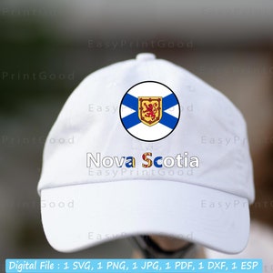 Nova Scotia Flag SVG Bundle: National Flag, Heart, Map (digital ...