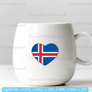 Iceland Flag Bundle Svg, Icelander Country, Love Iceland, Waving ...