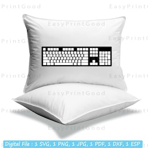 Computer Keyboard Svg Bundle, Push My Buttons QWERTY Keyboard, Keyboard ...